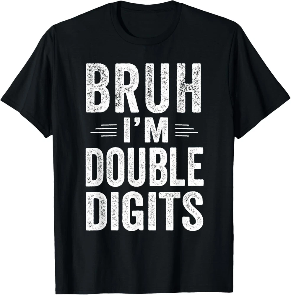 Brother Im Double Digits Tenth Birthday Gifts Ten Year Old Boy Tee Cool ...