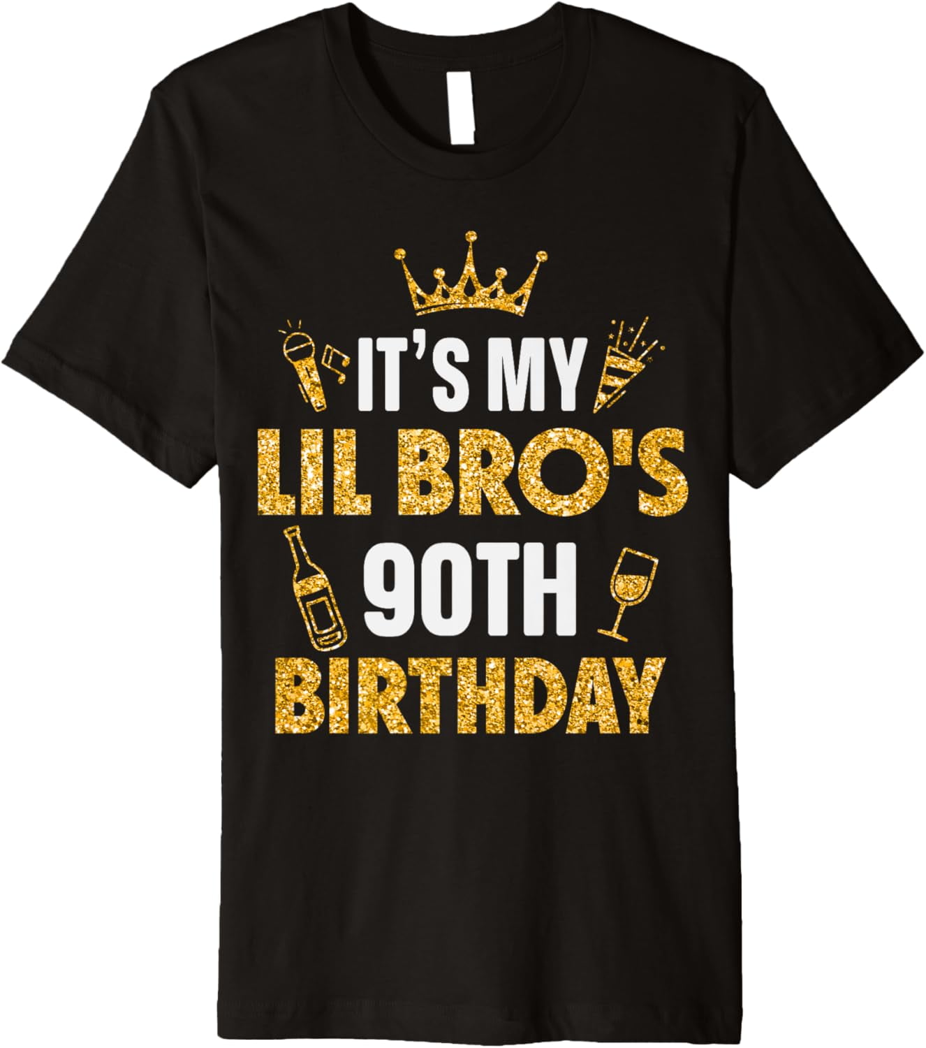 Brother It's My LIL BRO's 90th Birthday 1935 90 Years Old Premium T ...
