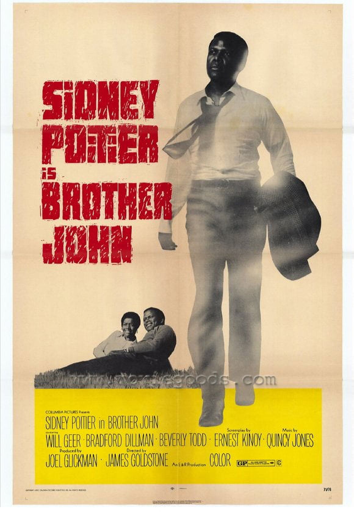 Brother John - movie POSTER (Style B) (27" x 40") (1971) - Walmart.com