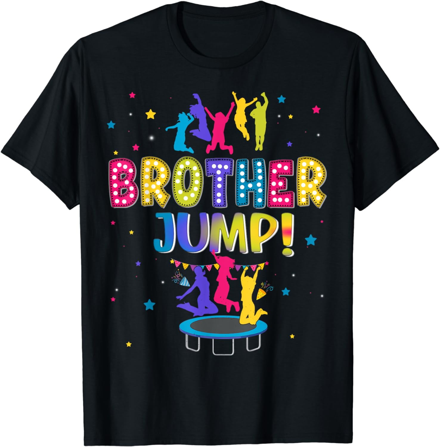 Brother Jump Birthday Trampoline Party Birthday Matching T-Shirt ...