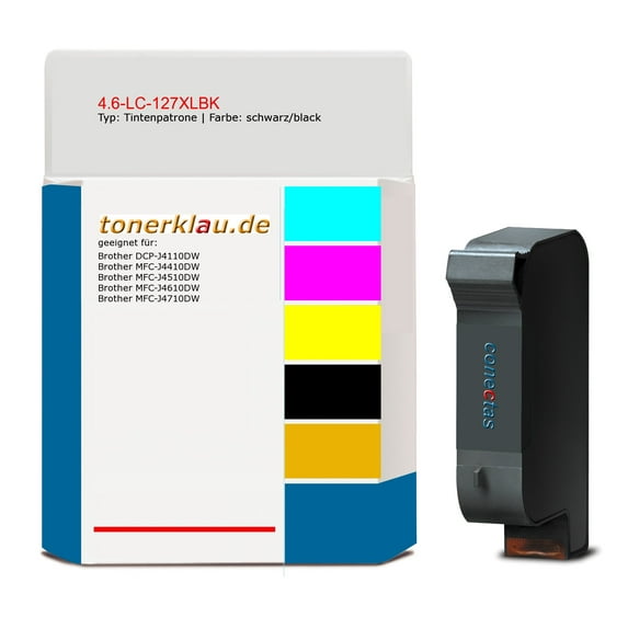 Brother LC127XLBK - Super High Yield - Black - Original - Ink Cartridge ...