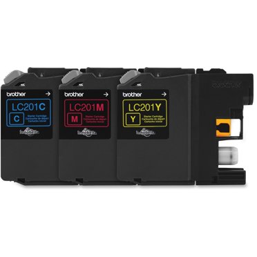 Brother Genuine Standard Yield Ink Cartridges, LC201, Assorted Colors ...