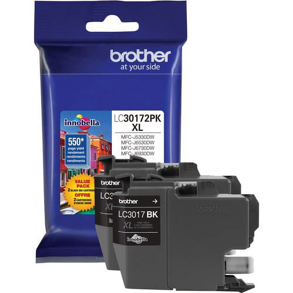 Brother LC30172PK Original High Yield Inkjet Ink Cartridge - Black - 2 ...