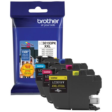Brother Genuine LC3017 High-Yield Printer Ink Cartridges, 4-Pack, Black ...