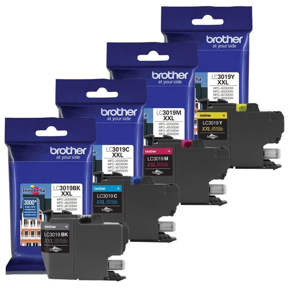 Brother LC3019 Super High Yield Inkjet Colored Print Cartridge Set for ...