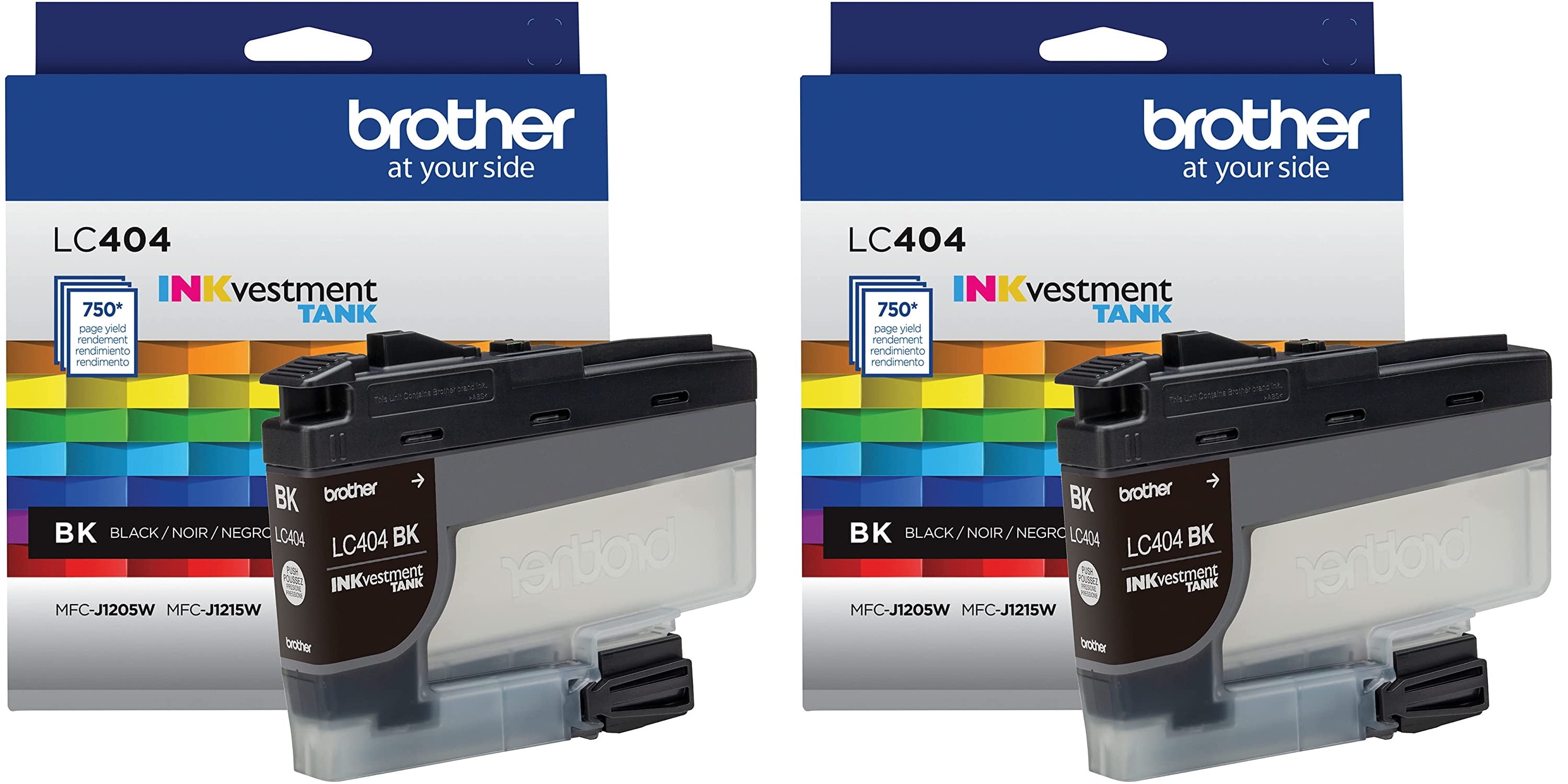 Brother LC404BKS Black Ink Cartridge 2-Pack - Walmart.com