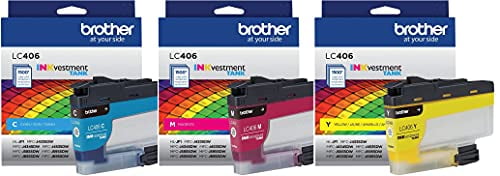 Brother LC406CS, LC406MS, LC406YS 3-Color Ink Cartridge Set, LC406 ...