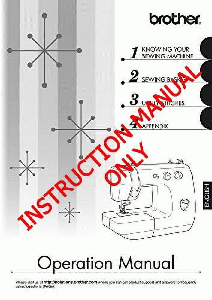 Brother LS2250PRW Sewing Machine Owners Instruction Manual - Walmart.com