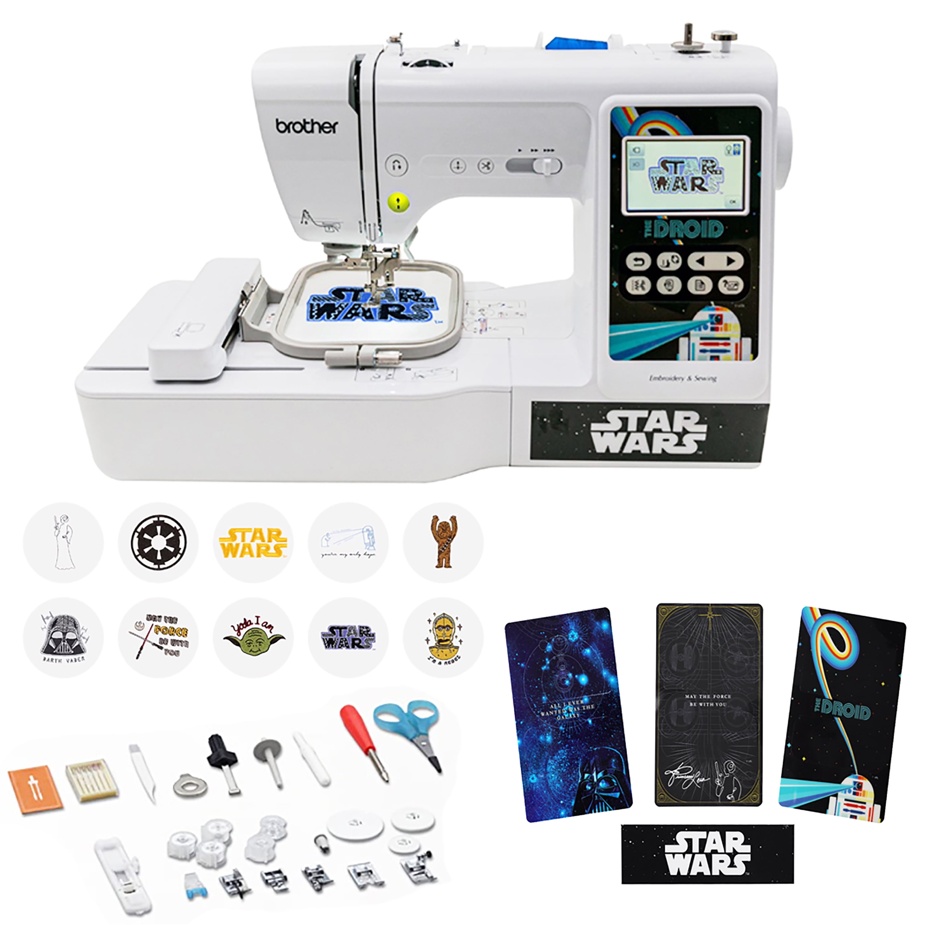 Brother Star Wars Sewing and Embroidery Machine w/ 10 Designs ...