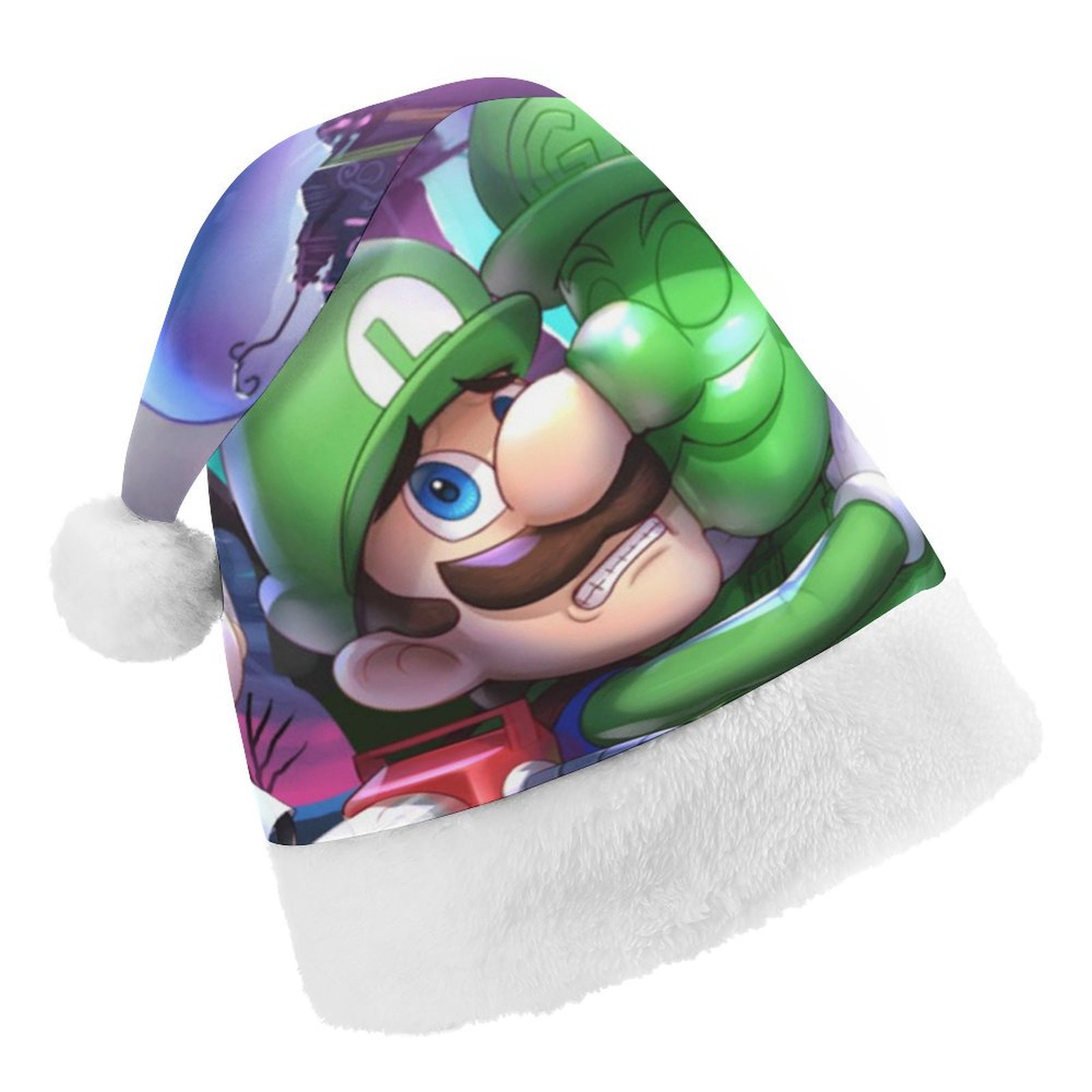 Brother Luigi's Mansion Christmas Hat for Adult And Kids Xmas Decor ...