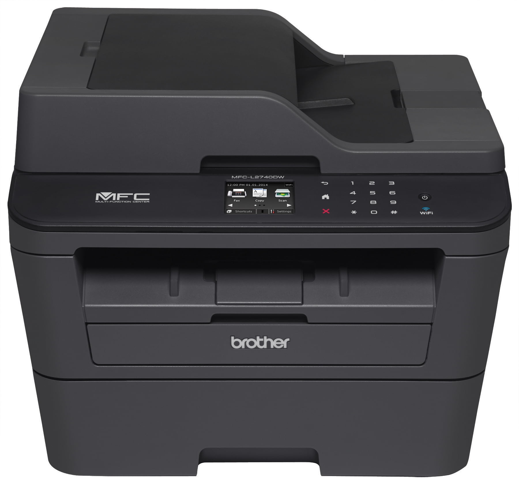 Brother MFC-L2740DW Wireless Monochrome Laser All-in-One Printer with ...