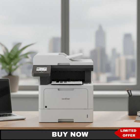 Brother MFC-L5717DW Monochrome All-in-One Wireless Laser Printer ...