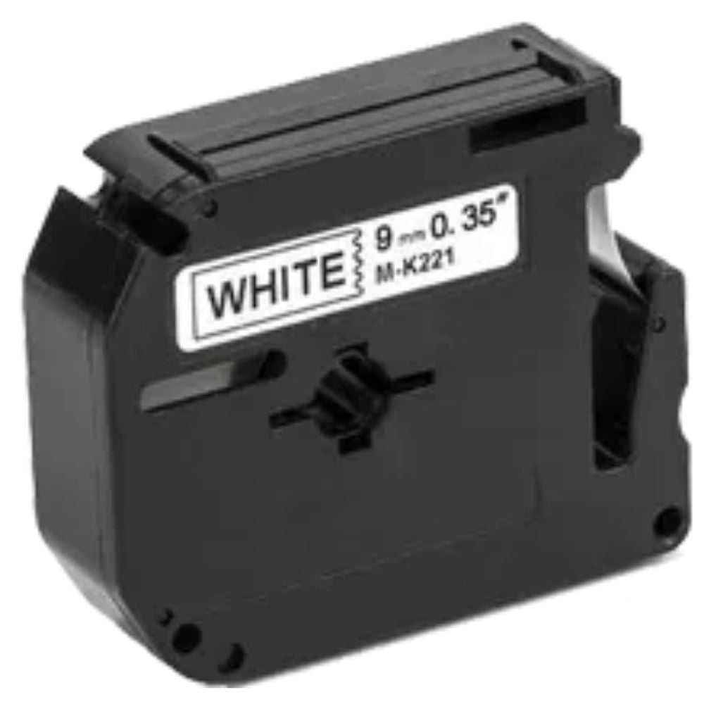 Brother MK-221 - Black on White Non-Laminated Tape for P-touch Label ...