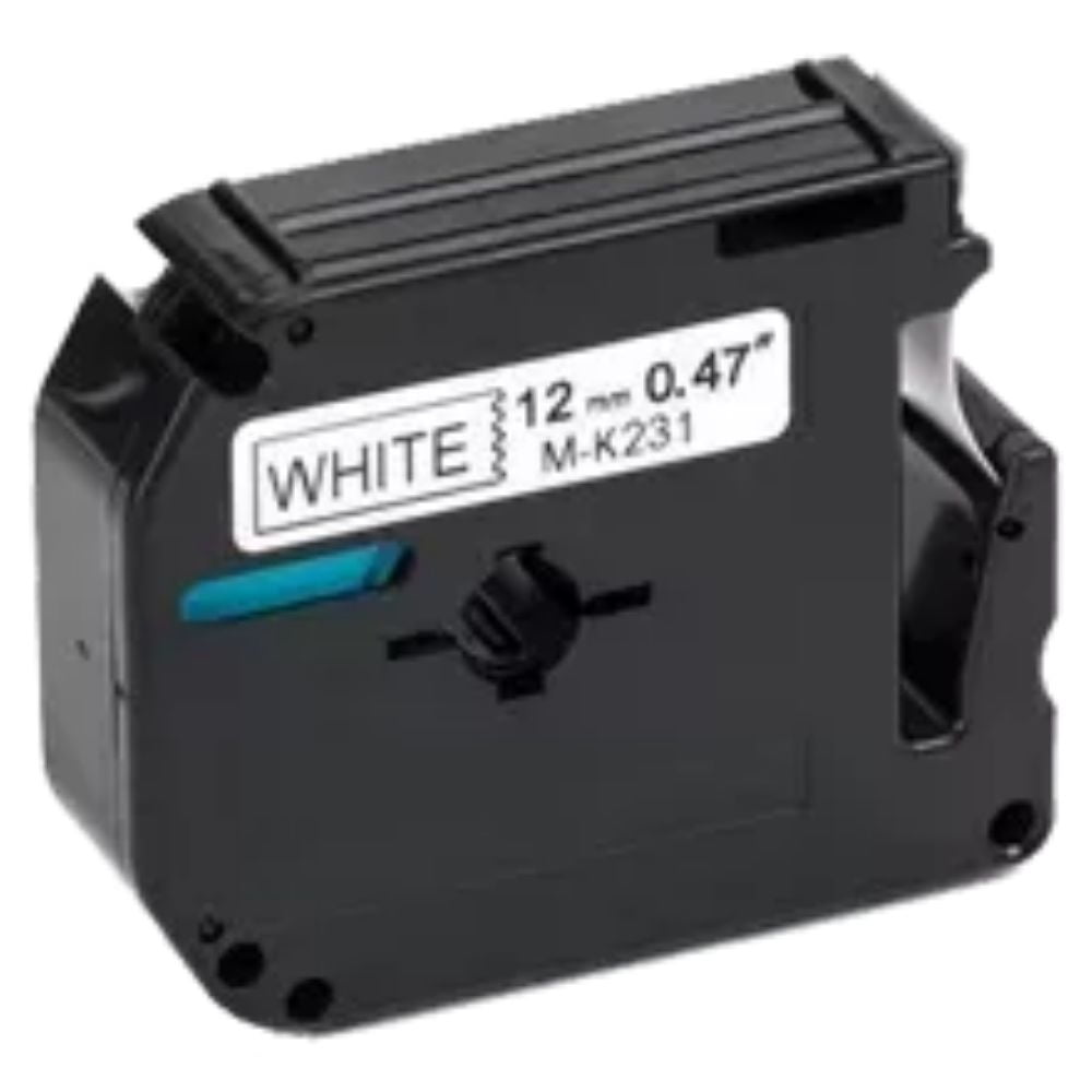 Brother MK-231 - Black on White Non-Laminated Tape for P-touch Label ...