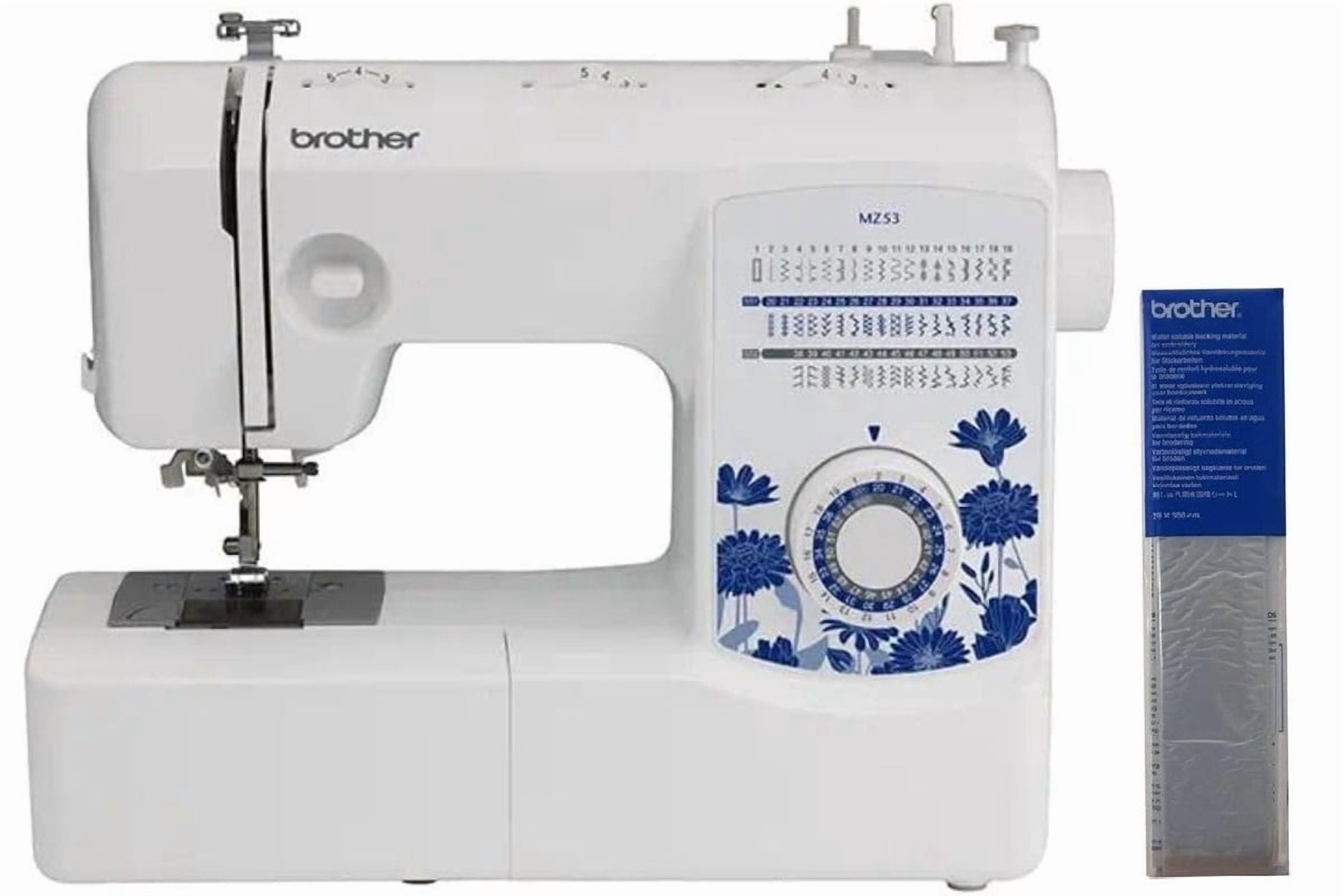 Brother MZ53 53-Stitch Sewing Machine and SA520 Water Soluble ...