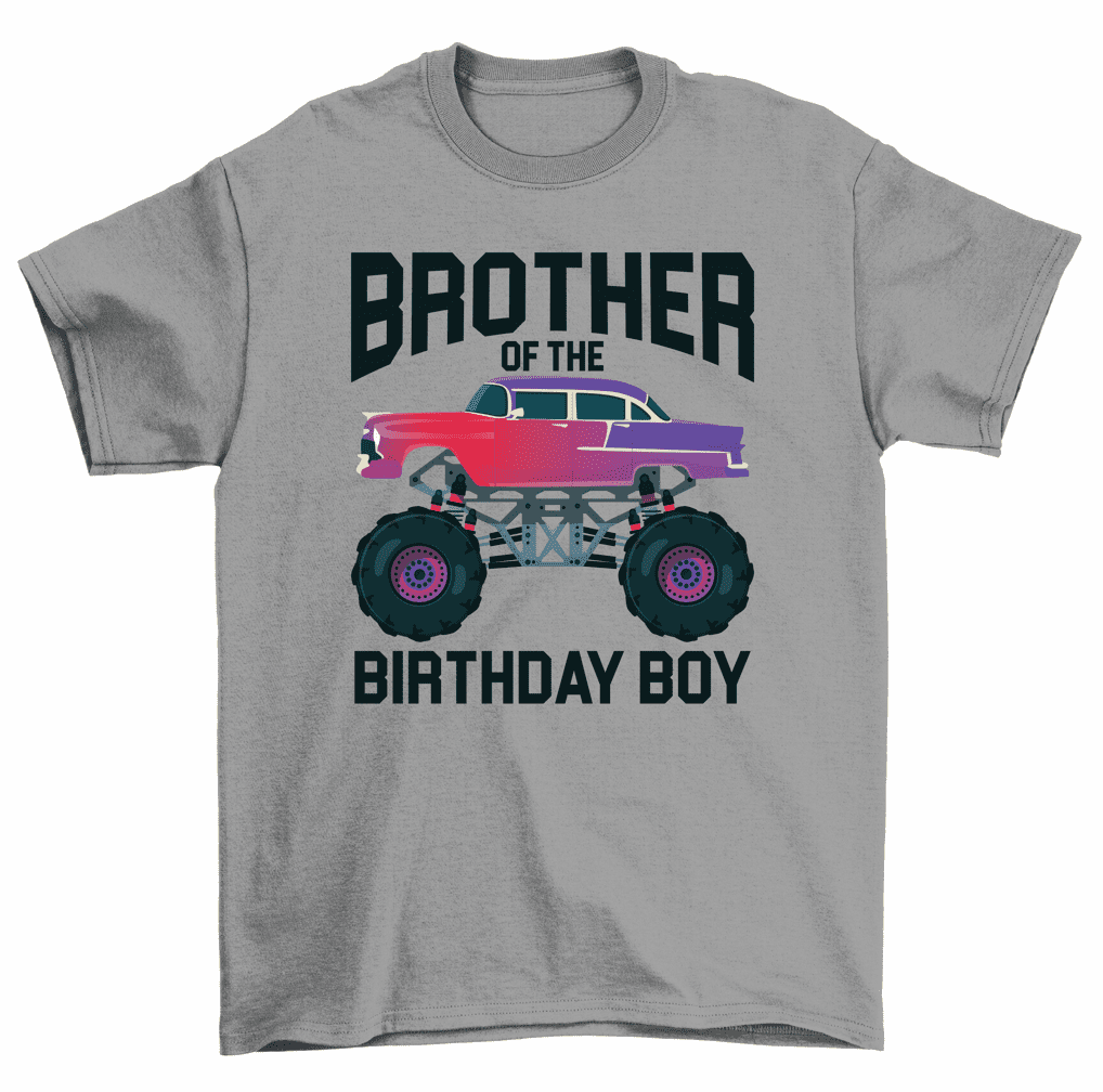 Brother Of The Birthday Boy Big Truck T-Shirt Men - Walmart.com