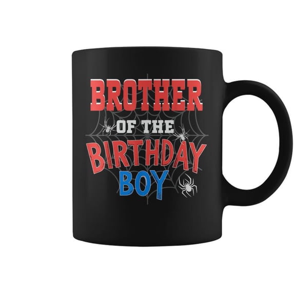 Brother Of The Birthday Boy Classic Spider Web Coffee Mugs - Walmart.com