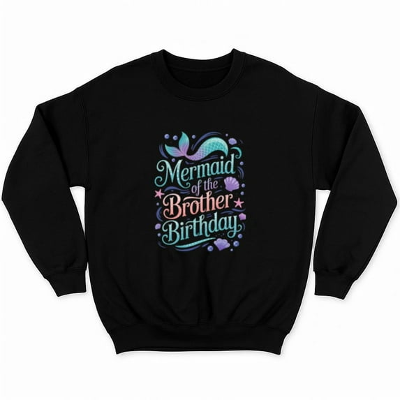 Brother Of The Birthday Mermaid Party Matching Family Graphic Print ...