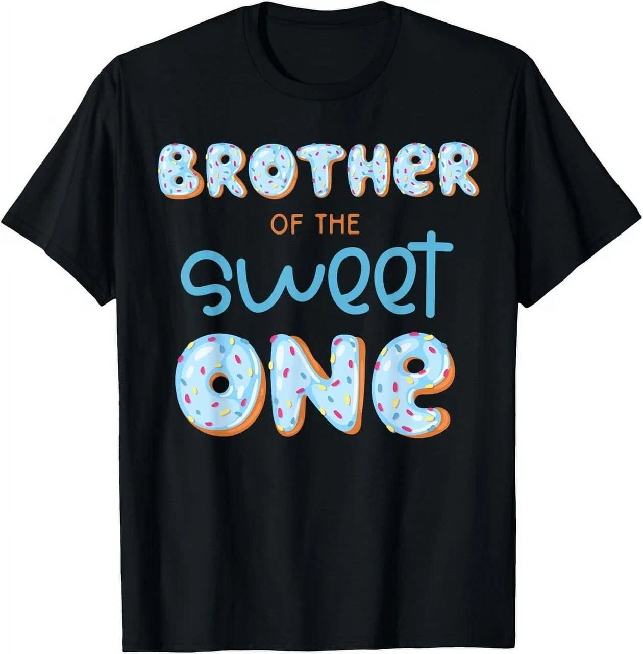Brother Of The Sweet One Donut Boy 1St Birthday Party Bro T-Shirt ...