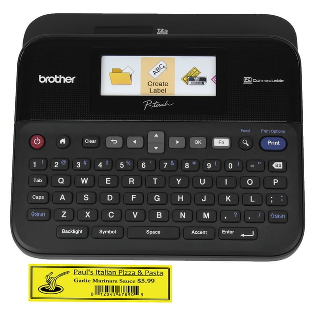 Brother P-touch, PTD600VP, PC-Connectable Label Maker with Full Color ...