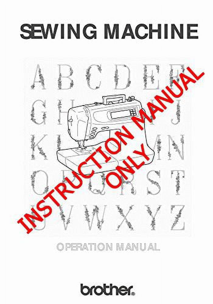 Brother PC 6500 Sewing Machine Owners Instruction Manual - Walmart.com