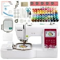 Brother PE545 Embroidery Machine with Deluxe 80 Embroidery Spool Bundle ...