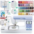 Brother PE900 5" x 7" Embroidery Machine with Hoops & Embroidery Thread ...