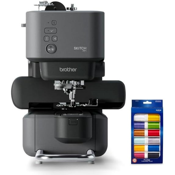 Brother PP1 Skitch Single-Needle Embroidery Machine and SAEMB12 12 ...