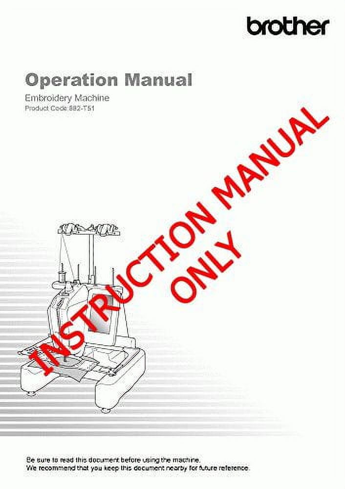Operation Manual: Embroidery Machine (Paperback) - Walmart.com