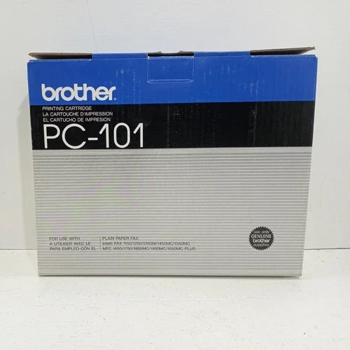 Brother Pc-101 Pc101 Thermal Ribbon Cartridge Black Brtpc101 - Walmart.com