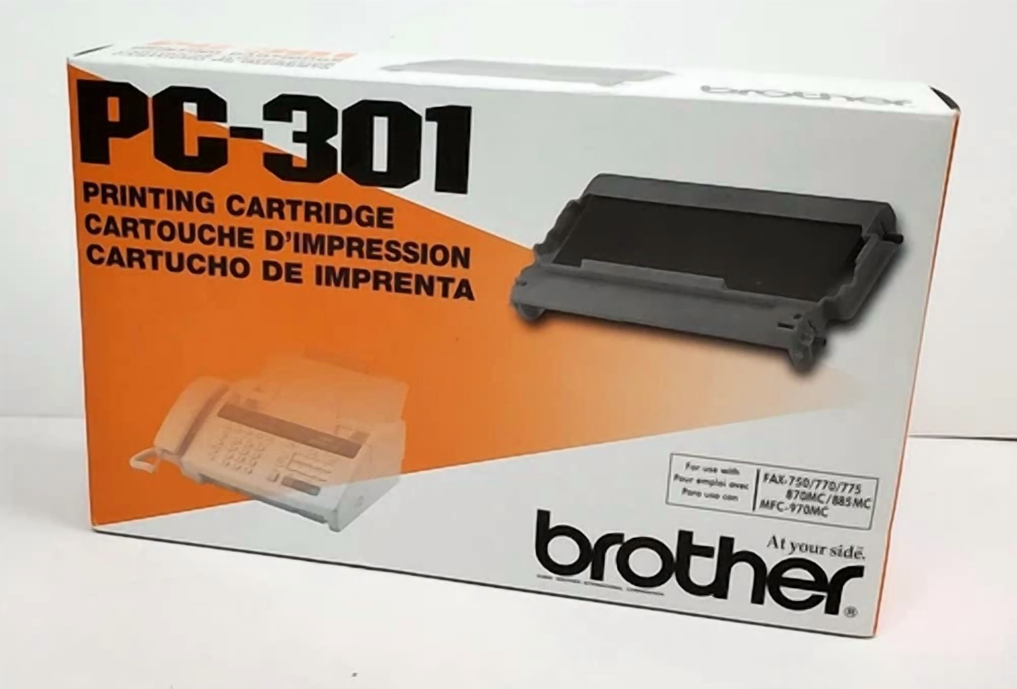 Brother Pc-301 Thermal Transfer Printing Cartridge - Black (1 Pack ...