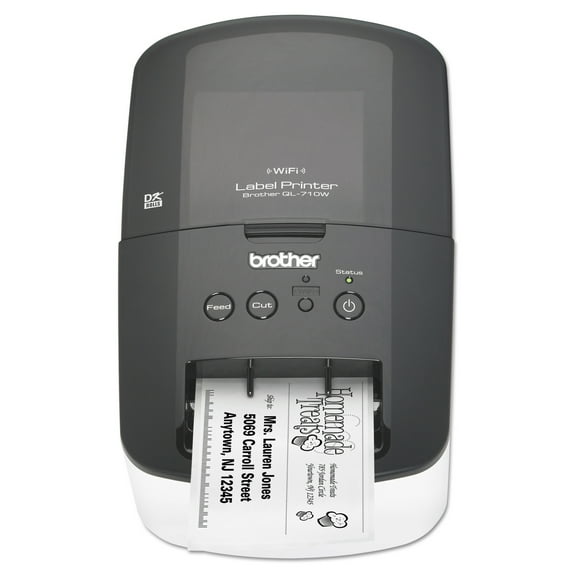 Brother QL-710W Label Printer, 93 Labels/Minute, 5"w x 9-3/8"d x 6"h ...