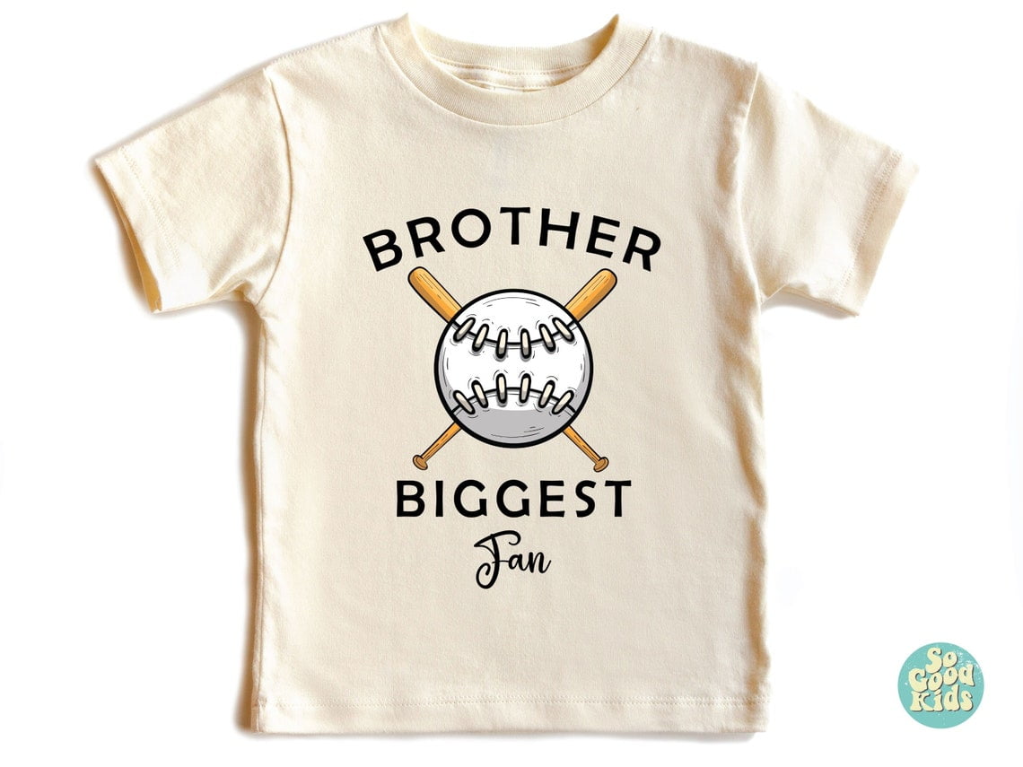 Brother'S Biggest Fan Shirt, Baseball Baby Shirt, Toddler Shirt ...