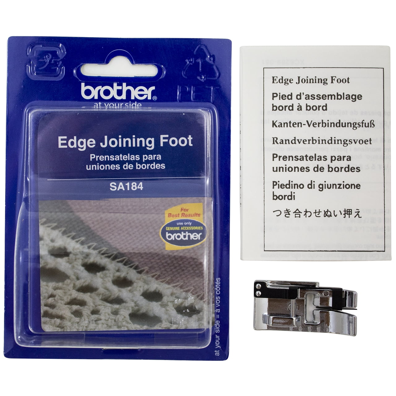 Brother SA184 Snap-on Metal Edge Joining Foot - Walmart.com