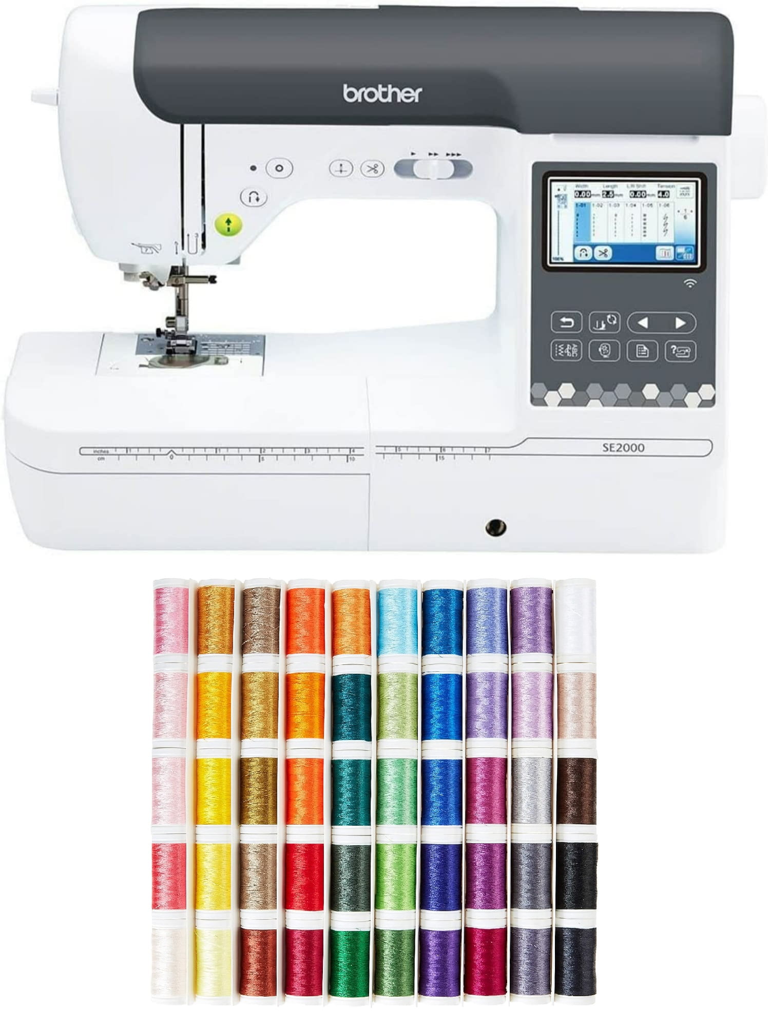 Brother SE2000 Computerized Sewing and Embroidery Machine, SA650 ...