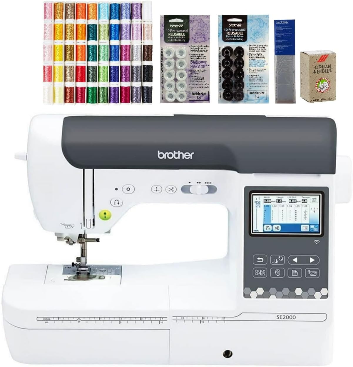 Brother, Sewing and Embroidery Machine, SE2000, 241 Stitches - Walmart.com
