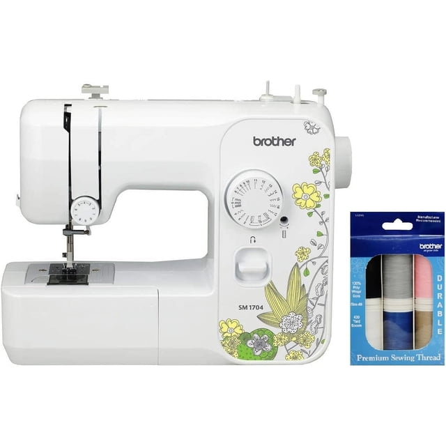 Free Shipping! Brother SM1704 17-Stitch Free Arm Sewing Machine and 6 ...