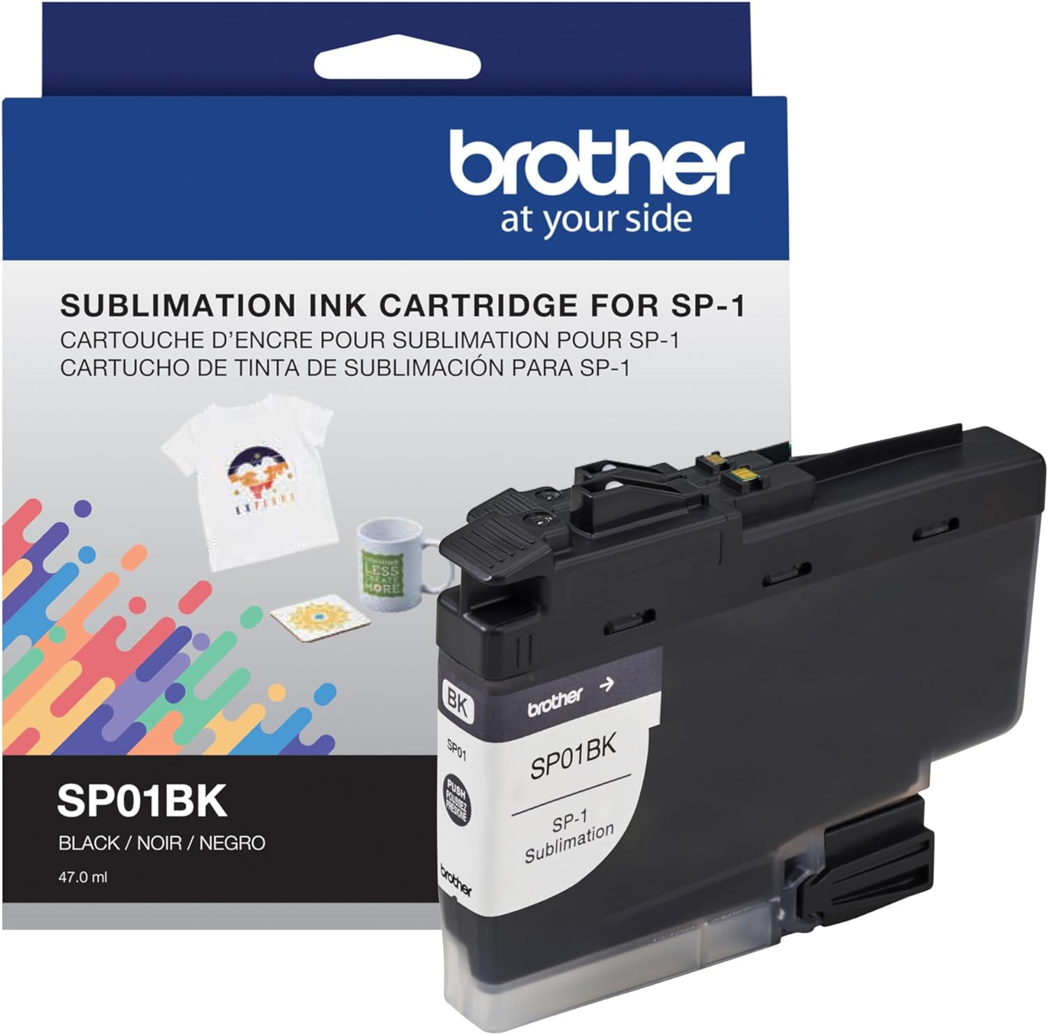 Brother Genuine Black Sublimation Ink Cartridge, SP01BKS, Standard Yield, 0.47 ml - Walmart.com