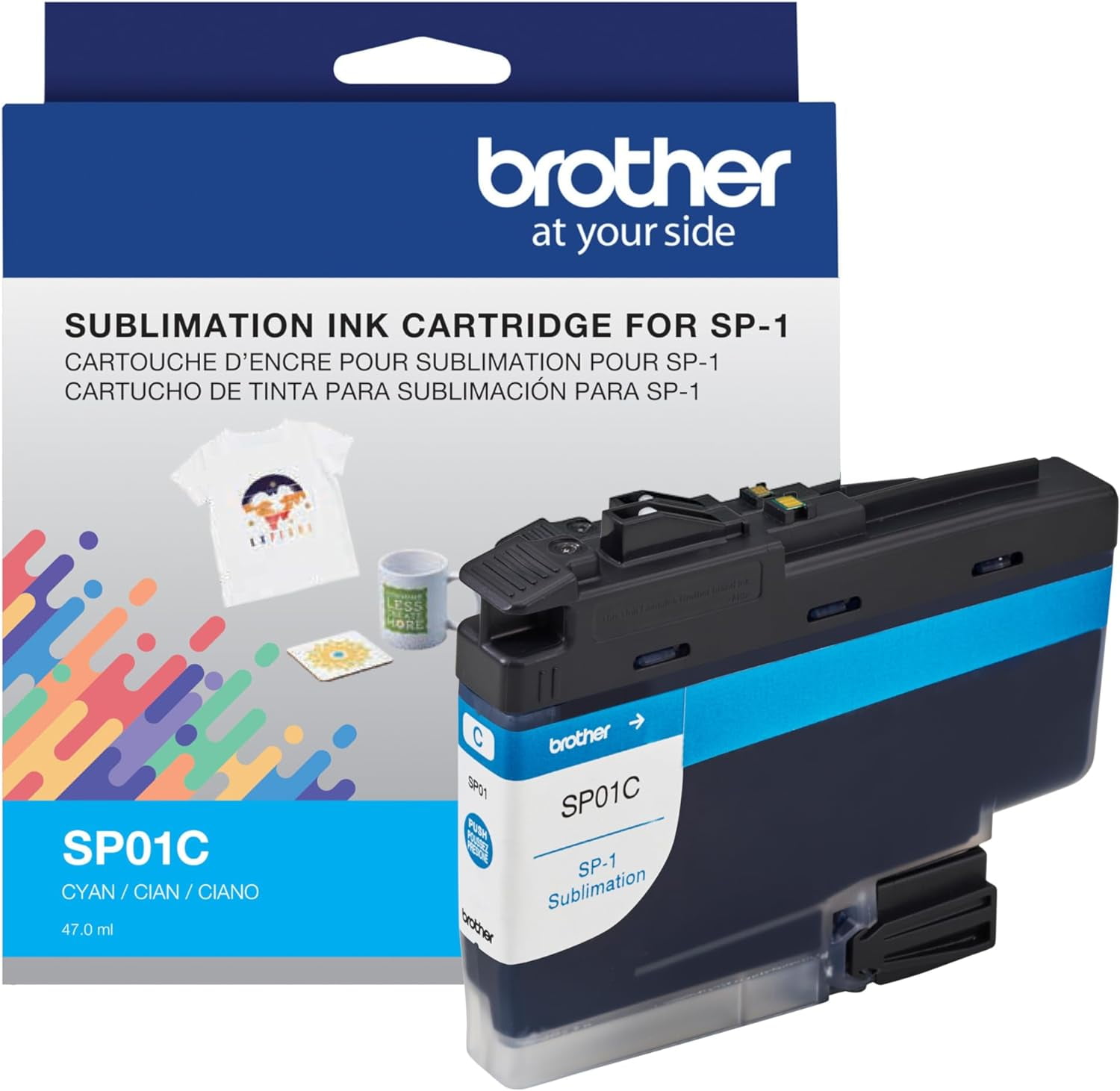Brother SP01CS Genuine Sublimation Ink Cartridge Cyan - Walmart.com