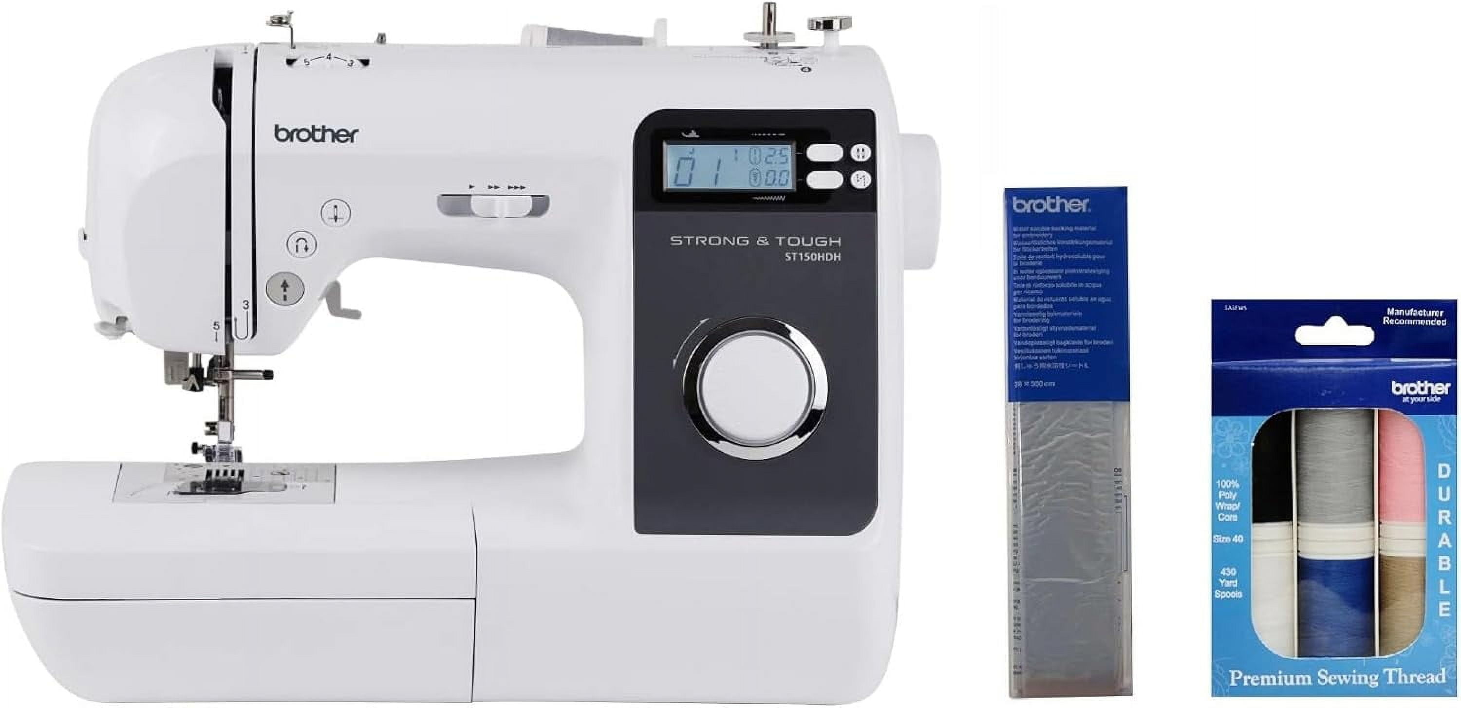 Brother ST150HDH Strong & Tough Sewing Machine, and SASEW6 6-Piece ...