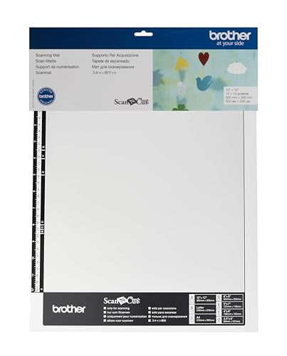 Brother ScanNCut Mat CAMATS12, 12" x 12" Scanning Mat, Non-Tack to ...