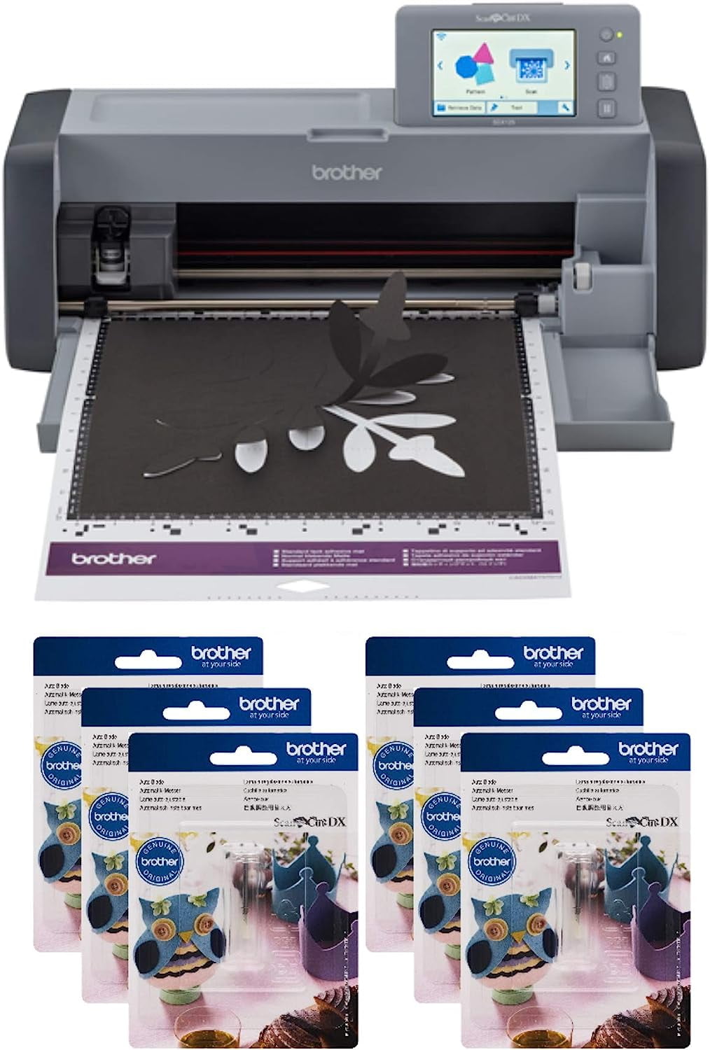 Brother ScanNCut SDX125EGY DIY Cutting Machine with Scanner and 6 ...