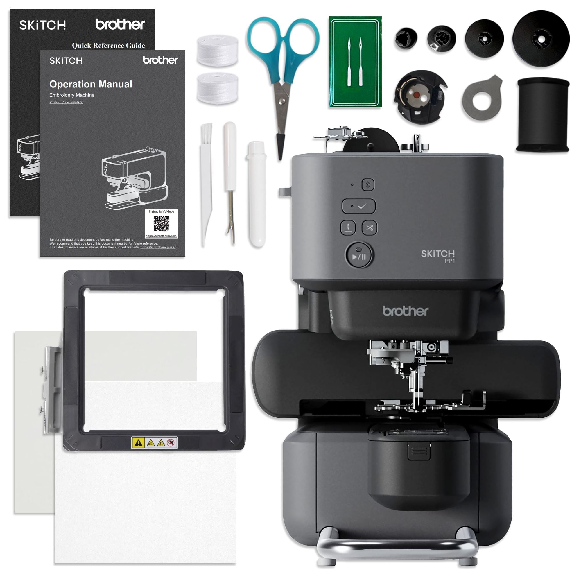 Brother Skitch PP1 4" x 4" Embroidery Machine with Artspira Studio ...