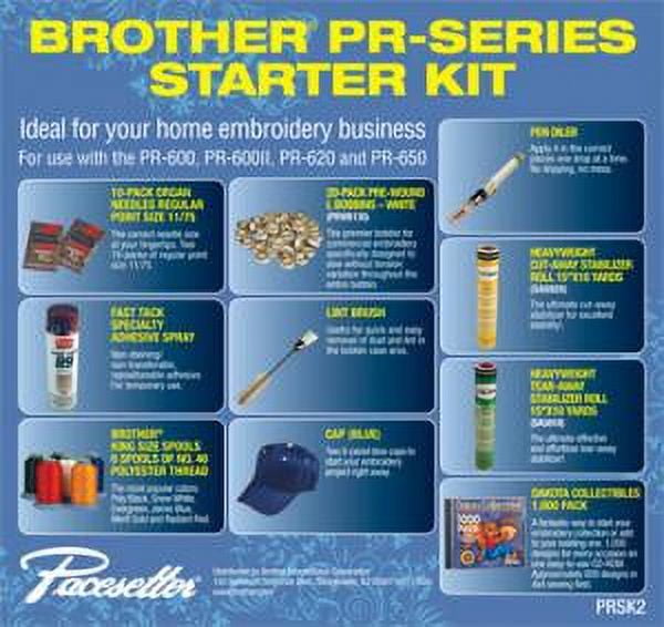 Brother Starter Kit for PRS100, PR600-PR1050x, and Babylock Embroidery ...