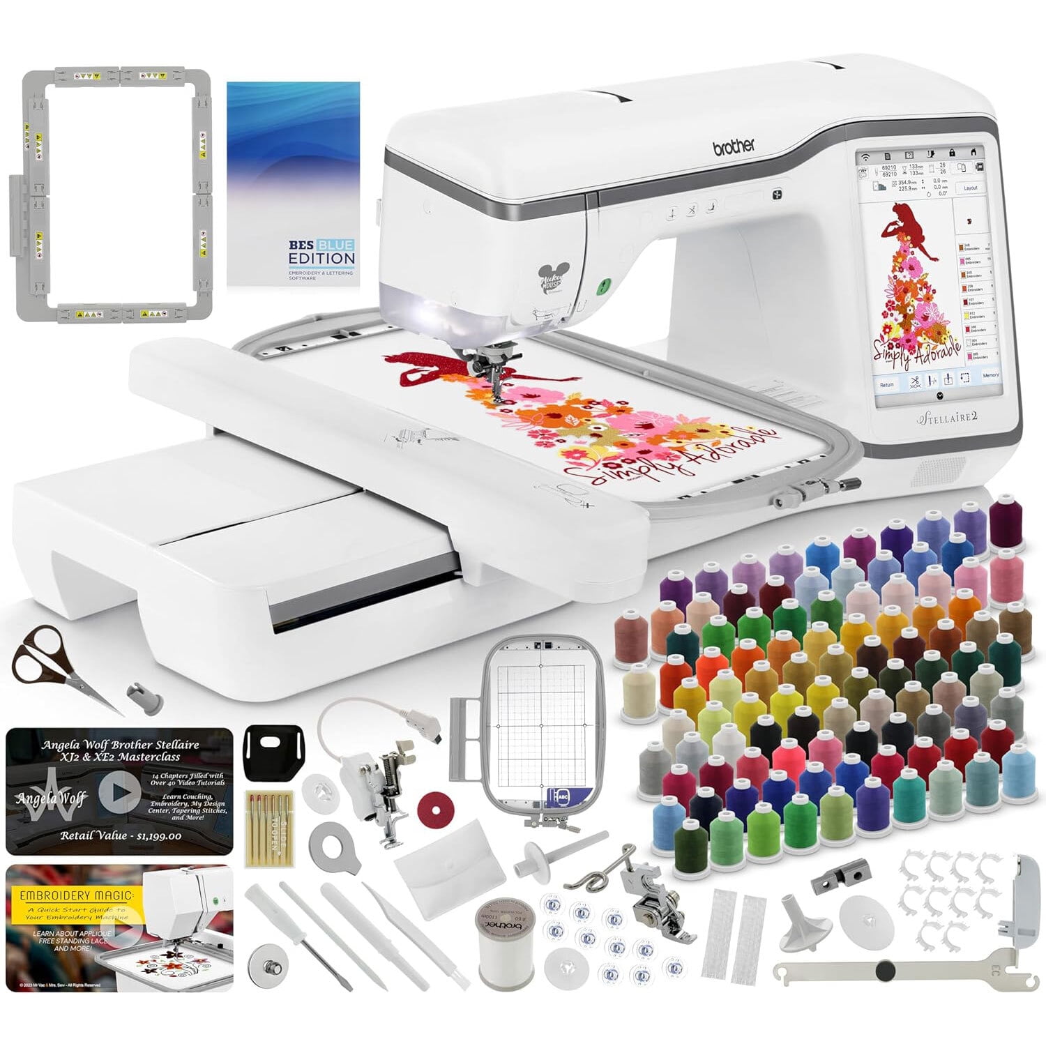 Brother Stellaire Innov-ís XE2 Embroidery Machine w/ 10.1" HD Color ...
