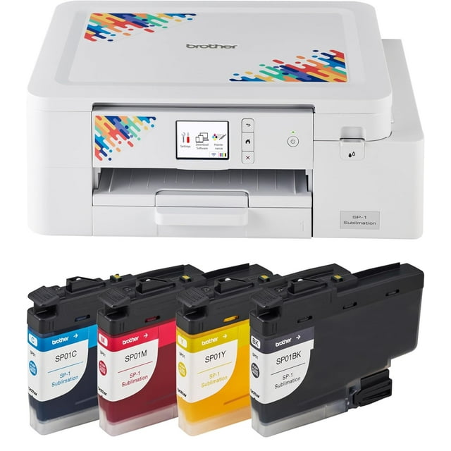 Brother Sublimation Printer and 4-Color Sublimation Ink Cartridge Set ...