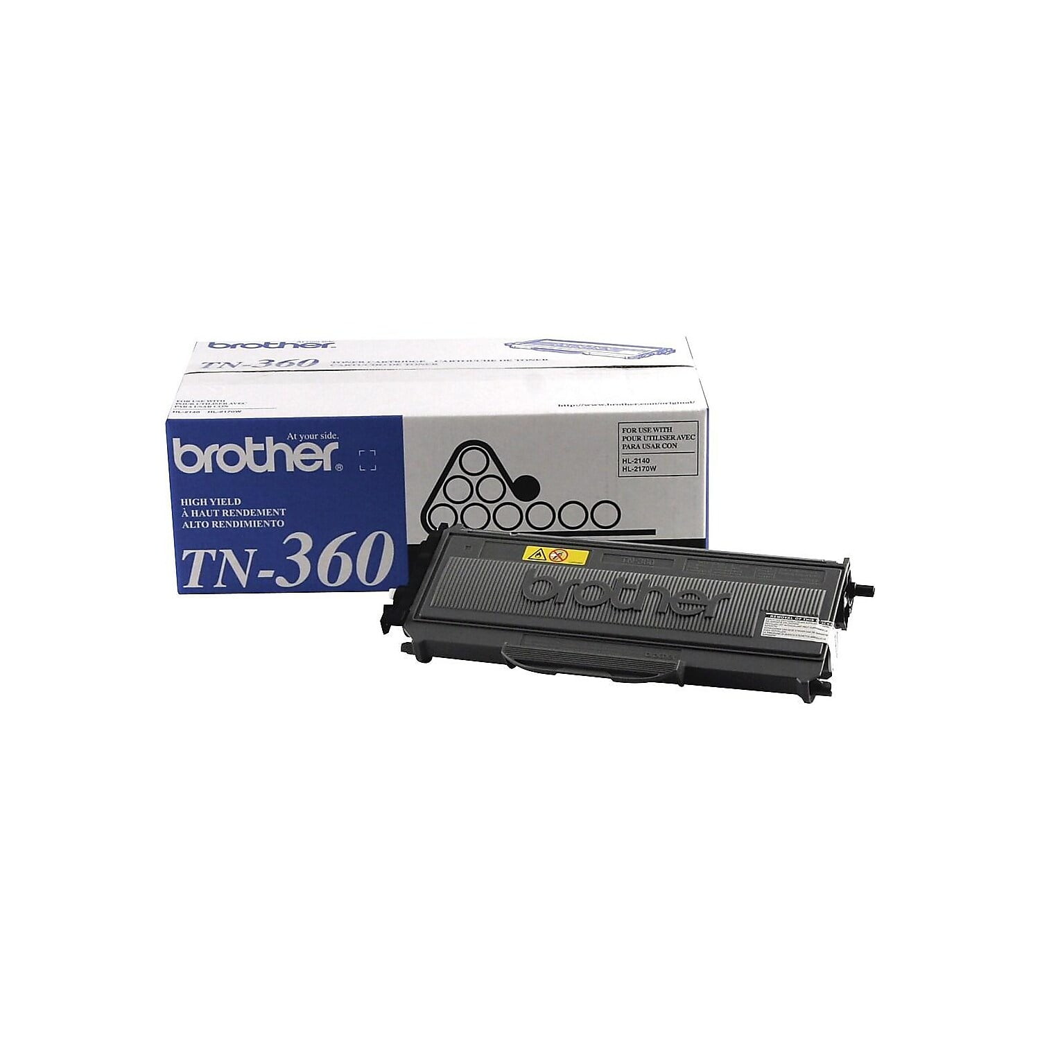 Genuine Brother TN3602PK Original Black Laser Toner Cartridge, 2600 ...