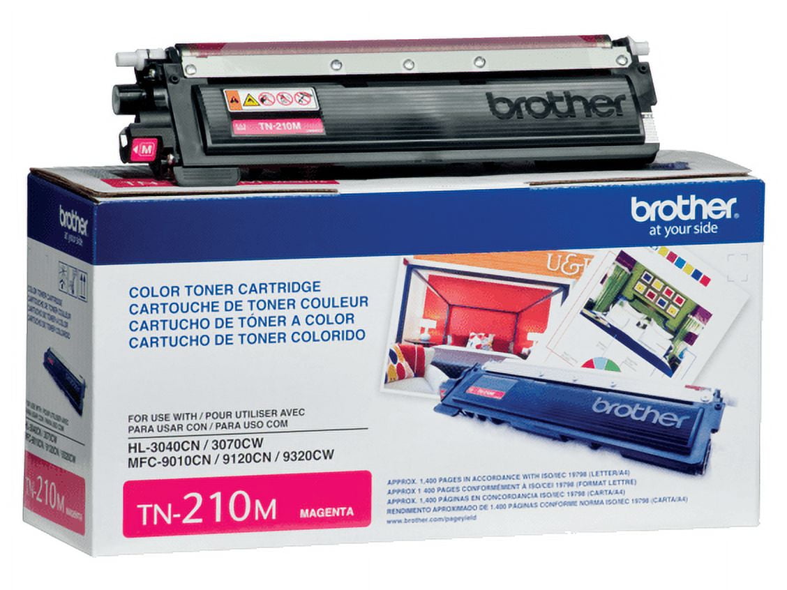 Brother Genuine TN210M Magenta Toner Cartridge, Standard Yield, Up to ...