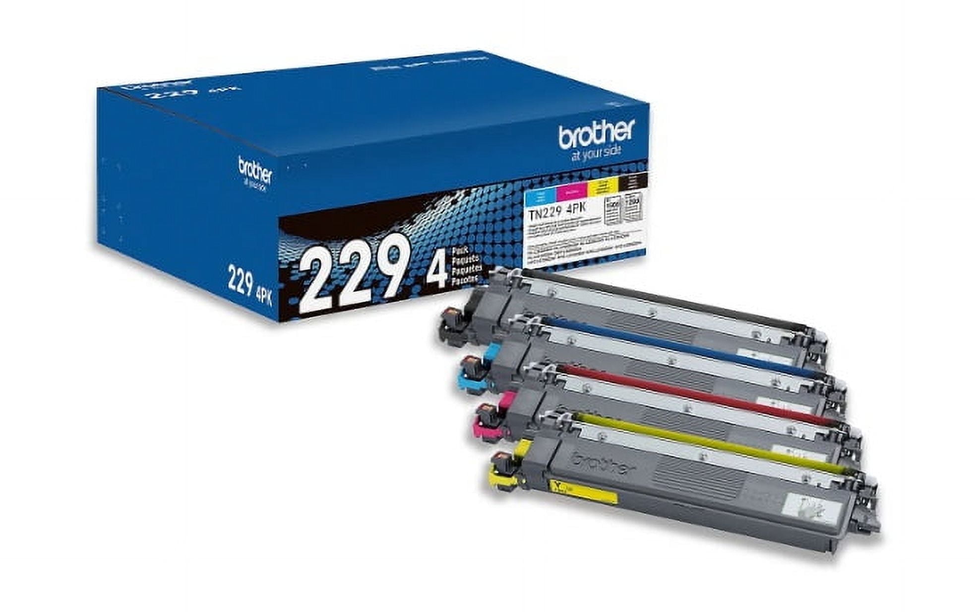 Brother TN229 Toner Cartridge Set - Black, Cyan, Yellow, Magenta - 4 ...