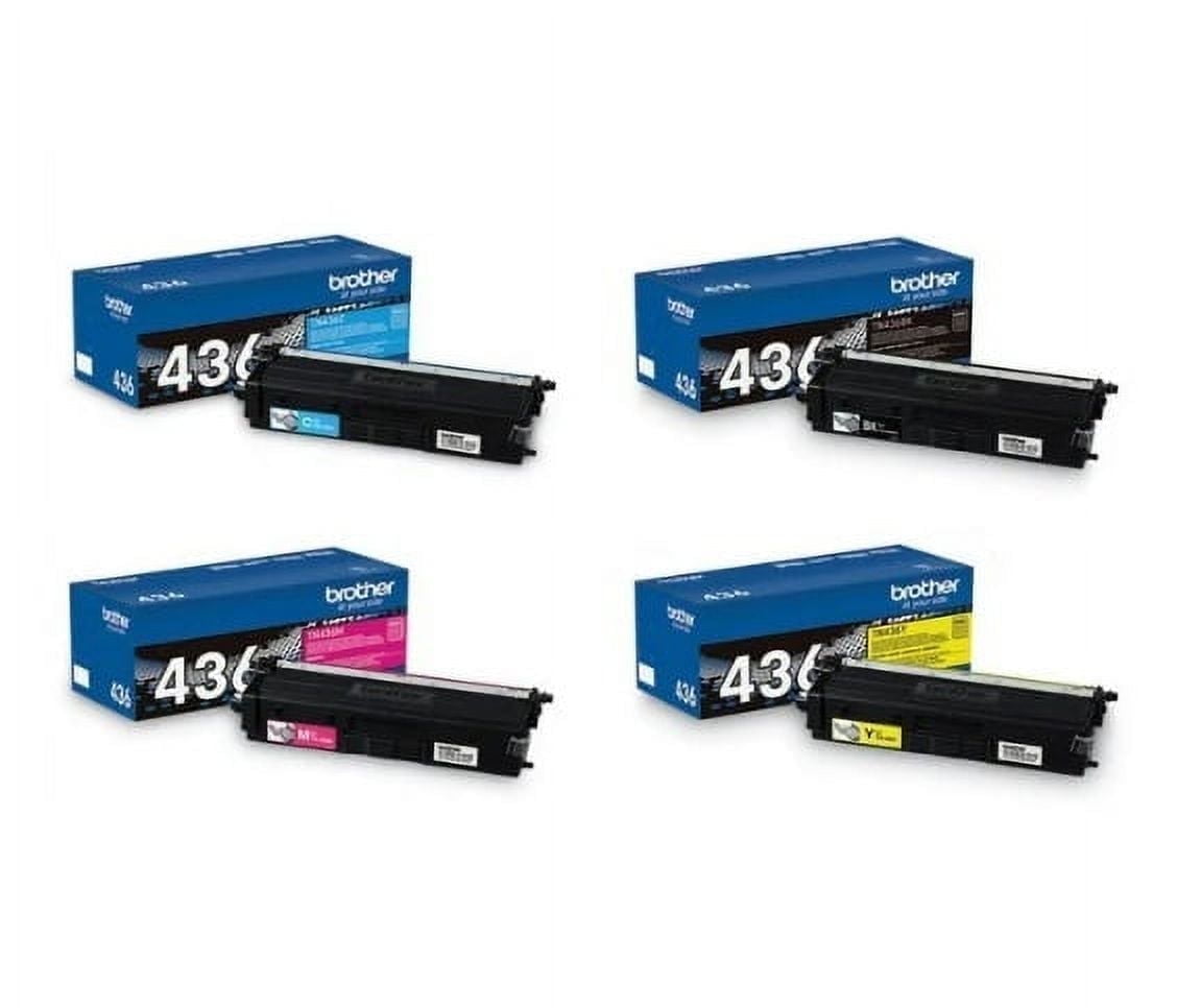 Brother Printer Ink, TN436 Extra High Yield 4PK Toner Cartridge - Black ...